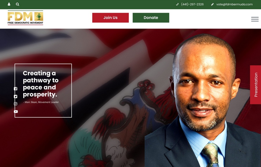 Marc Bean Launches FDM Political Party - BermudaElection.com