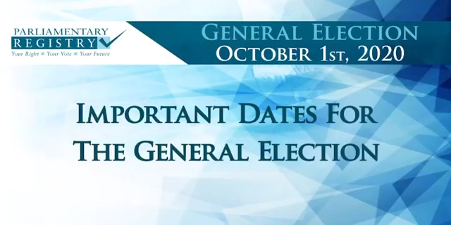 2020 | Parliamentary Registry: Important Dates For The 2020 General ...