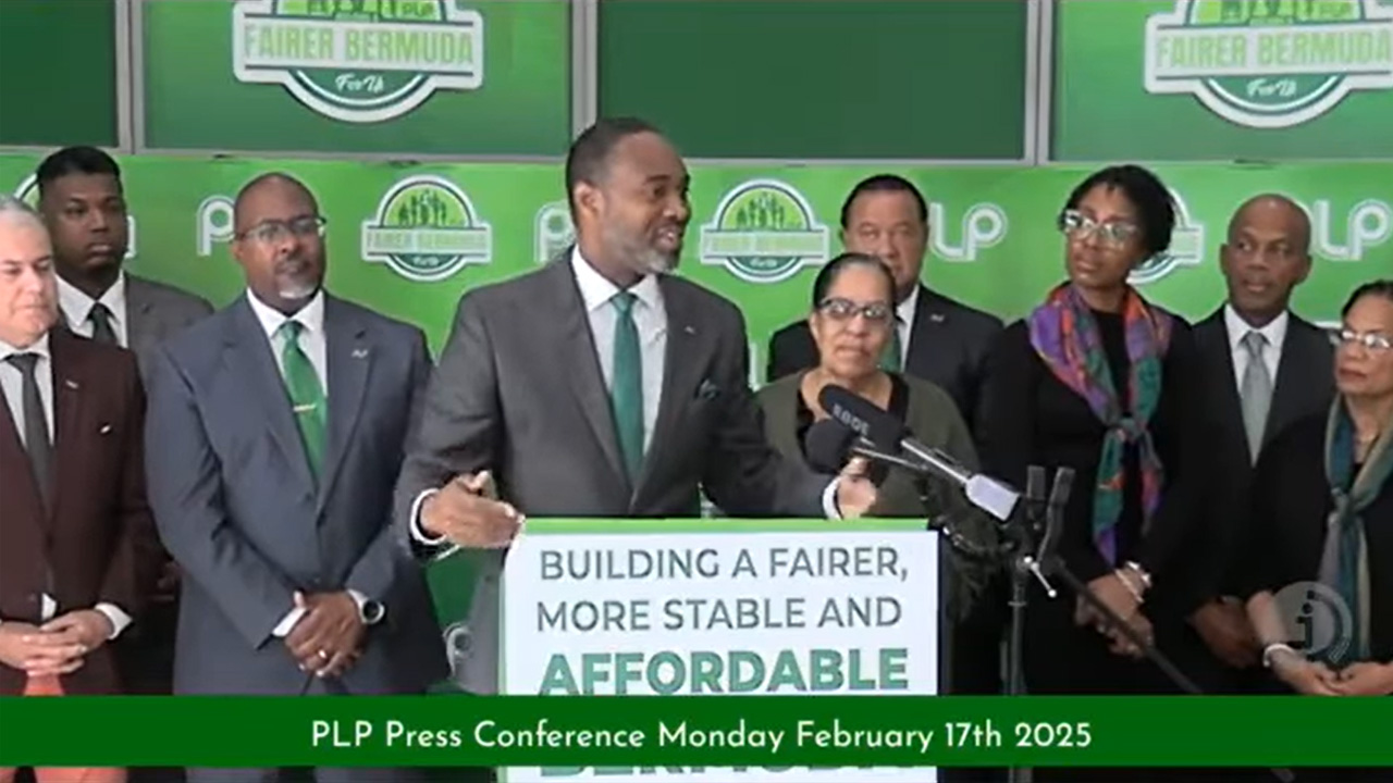 2025 | PLP Press Conference, Feb 17 - BermudaElection.com